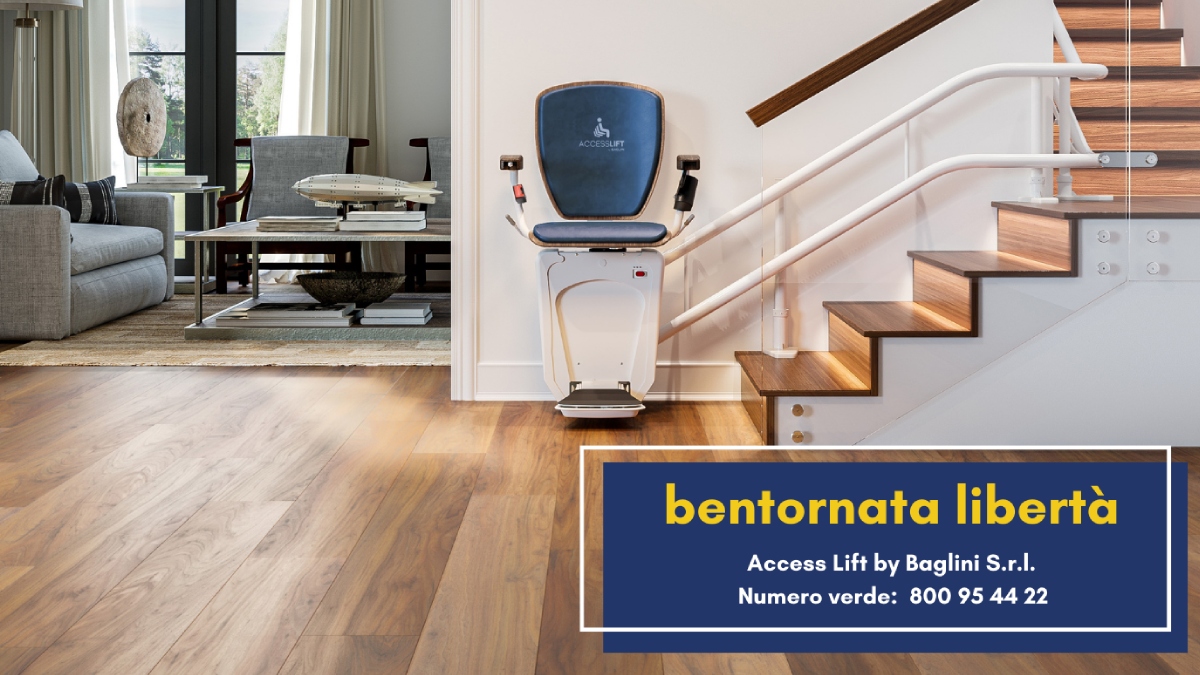 Butterfly – Montascale a piattaforma per disabili – Access Lift by Baglini